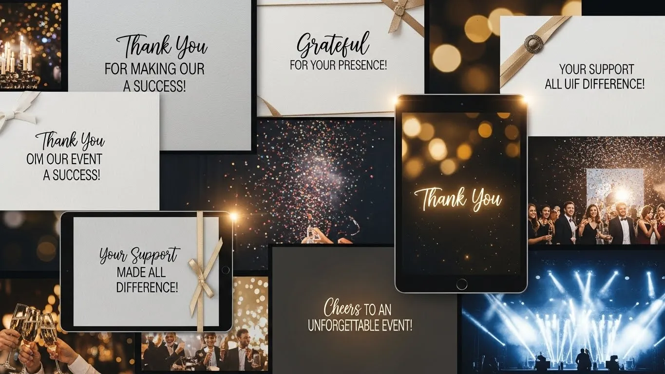 Professional Thank You Messages for a Successful Event